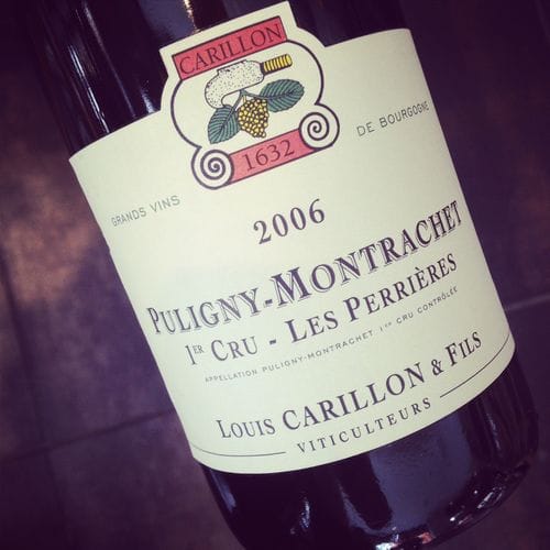 Louis Carillon Puligny-Montrachet 1er Cru Les Perrières 2006 - Dans mon ...
